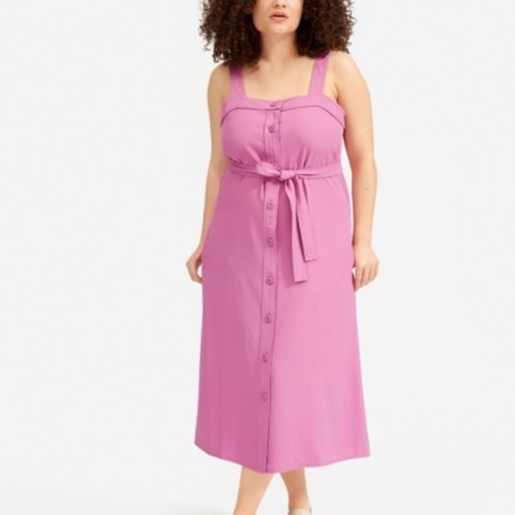 Everlane | Dresses | Everlane Japanese Go Weave Apron Front Dress ...